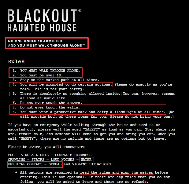 Moments in Pieces » Blog Archive » Haunted House—BLACKOUT
